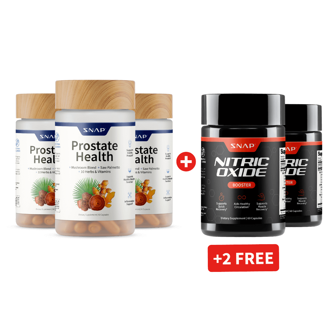 Prostate Health + Nitric Oxide - Buy 3, Get 2 FREE! – Snap Supplements