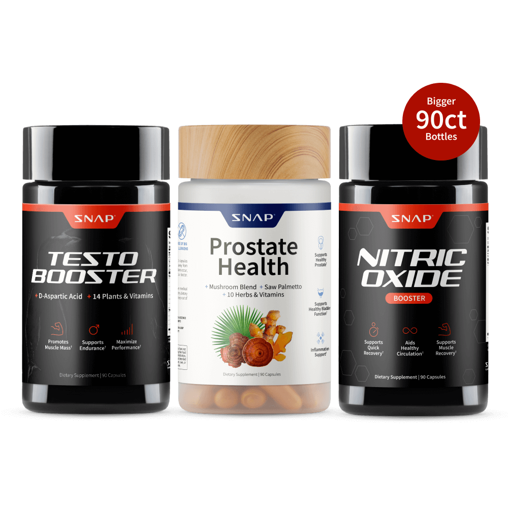 Ultimate Men's Trio - Big Boy Bundle (90ct Bottles) – Snap Supplements