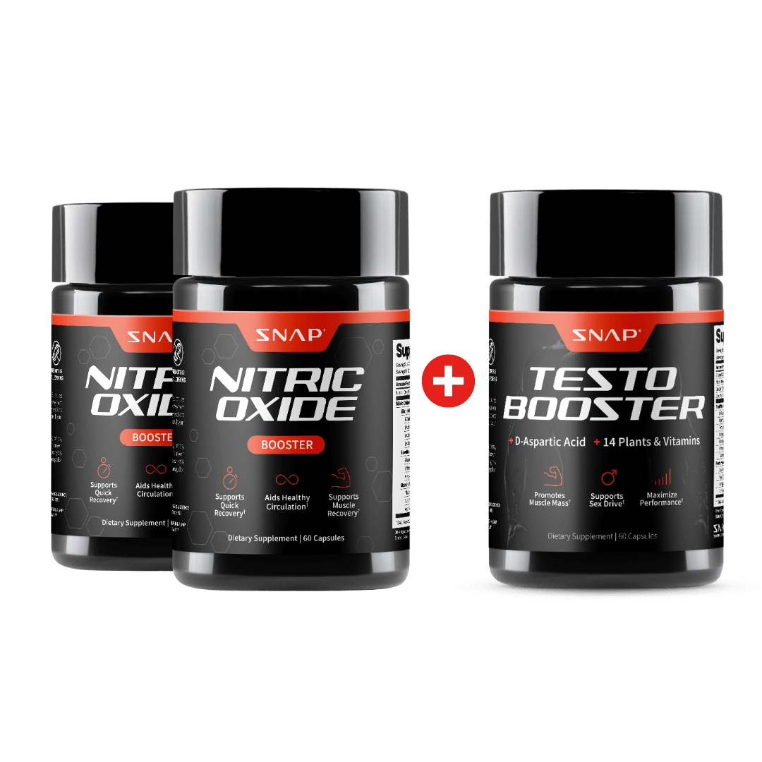 Nitric Oxide + Testo Booster (2+1 BOGO) – Snap Supplements