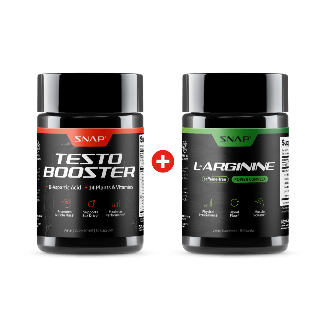Testo Booster and L-Arginine – Snap Supplements